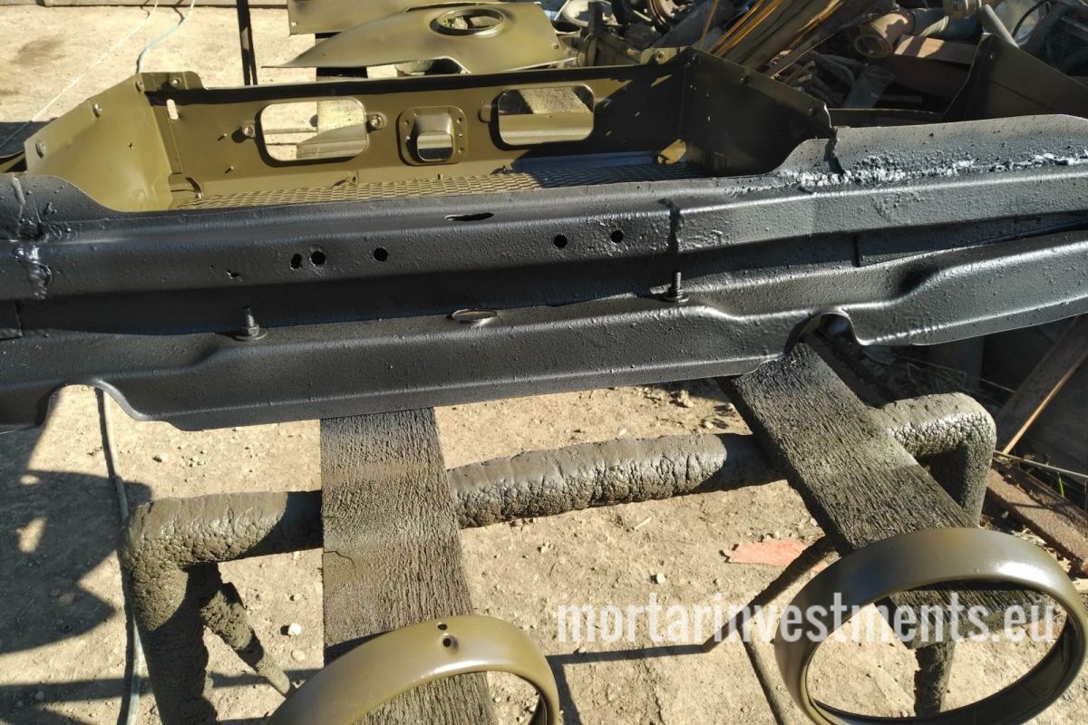 Mortar - story about UAZ 469 East German green